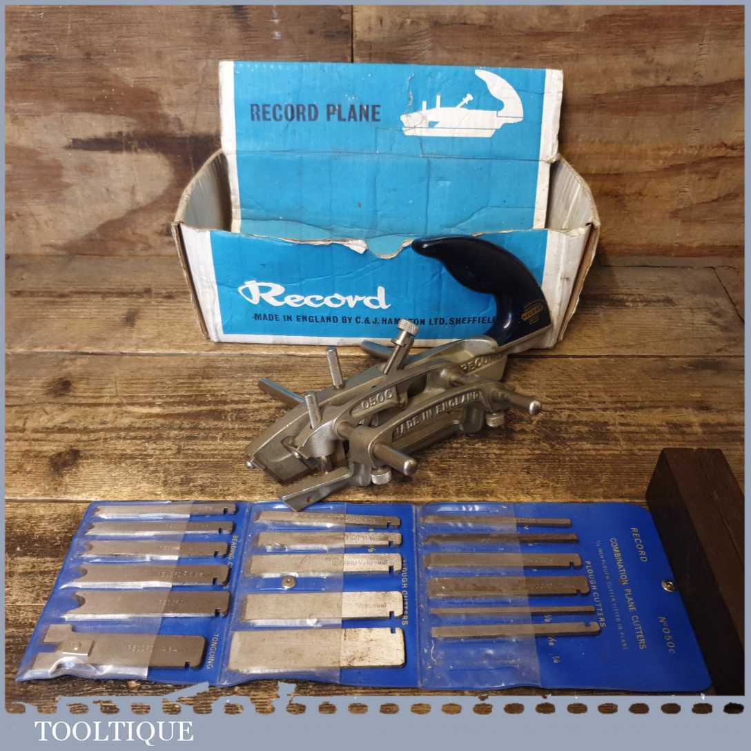 Vintage Boxed Record No: 050C Combination Plough Plane – Fully ...