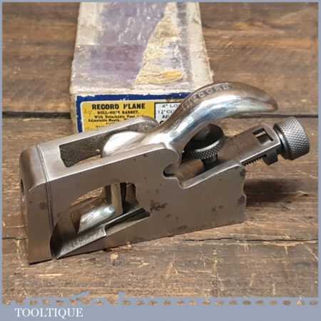Vintage Boxed Record No: 077A Bull Nose Or Chisel Plane – Fully ...
