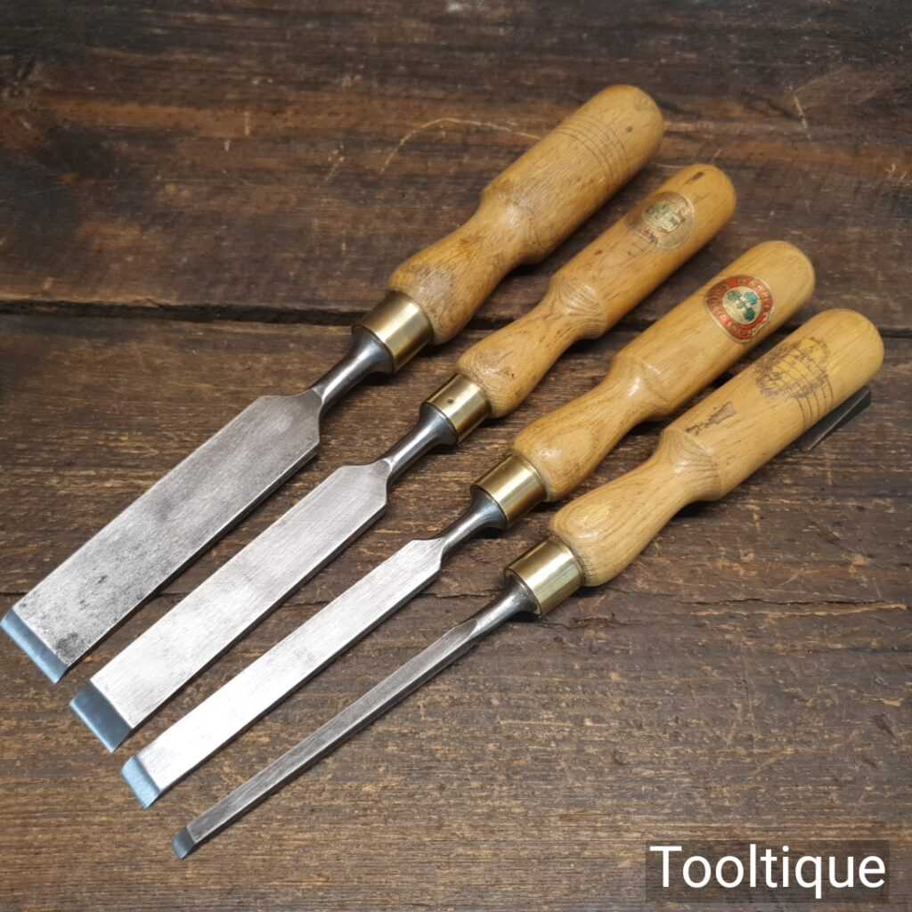 Vintage Set 4 Marples Firmer Chisels Beech Handles – Sharpened ...