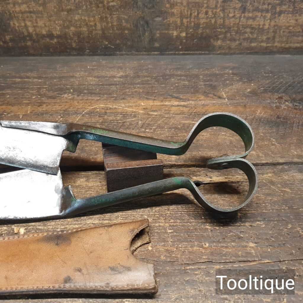 Vintage Sheffield Made Sheep Shears In Leather Sheath – Sharpened ...