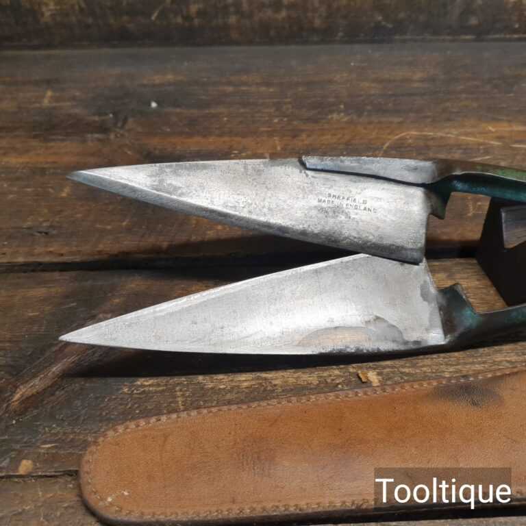 Vintage Sheffield Made Sheep Shears In Leather Sheath – Sharpened ...